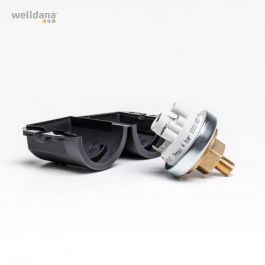 Pressure switch. IP44 6/2 amp. 250/24V, brass